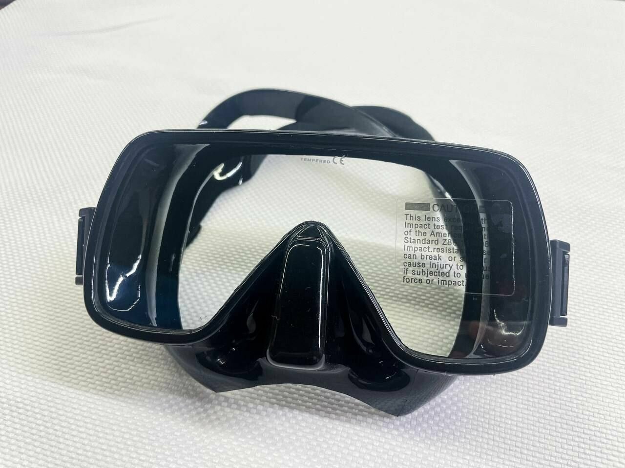 Маска OKDIVE B2, Frameless, моностекло, безрамочная, мат. черн. сил.