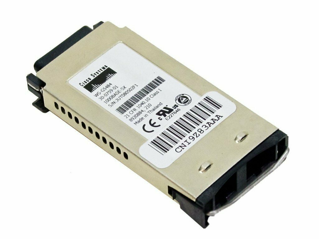 Трансивер Cisco WS-G5484 GBIC 1000BASE-SX 850nm 550м MMF SC