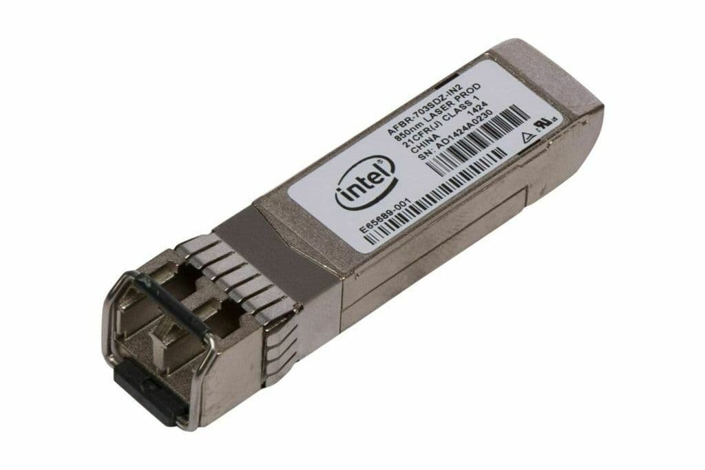 Трансивер Intel (Avago) AFBR-703SDZ-IN2 SFP+ 10Gbps Dual Rate 10GBase-SR 1000Base-SX Short Wave 850nm 300m Pluggable miniGBIC LC