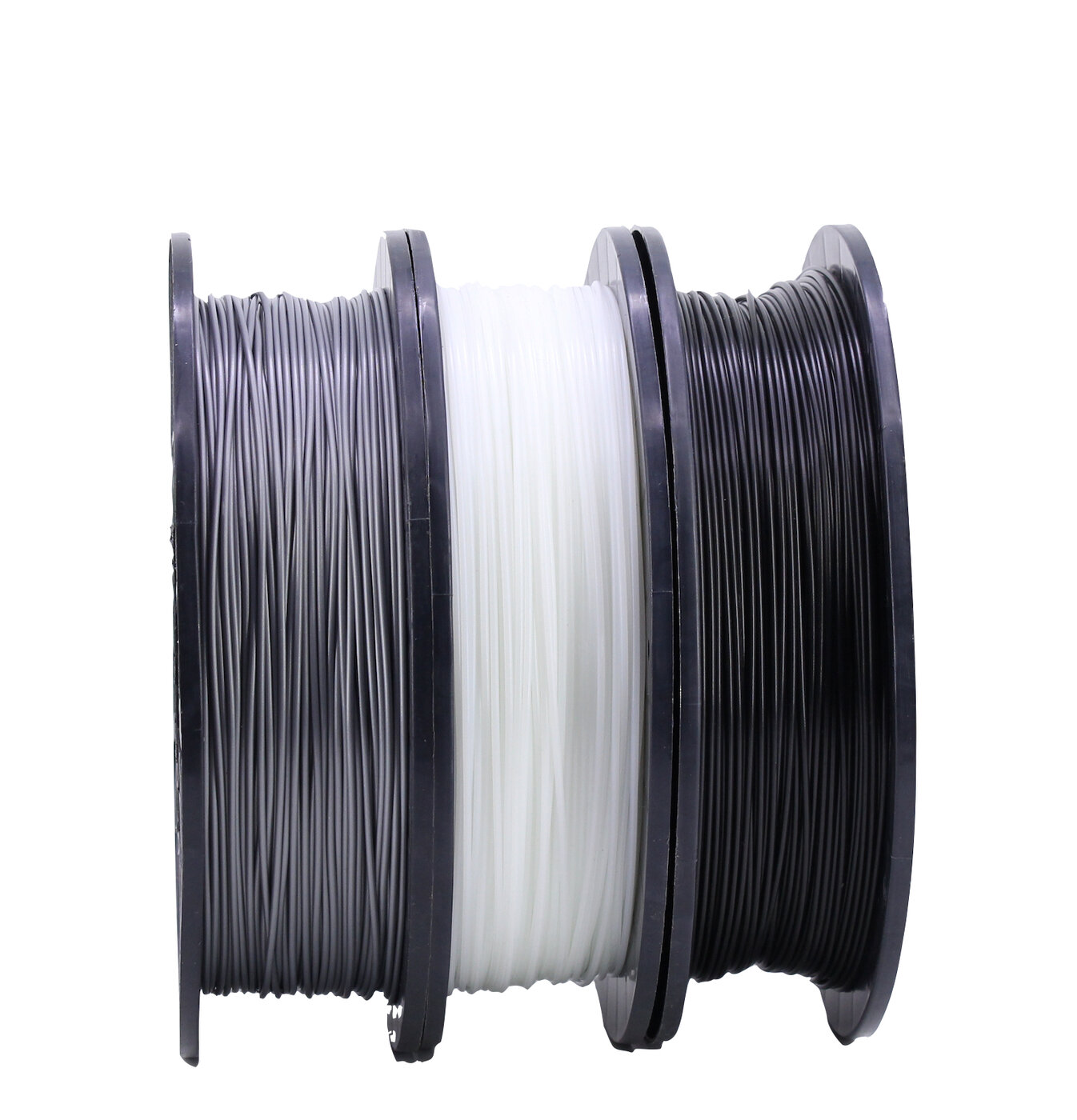 Набор из ABS пластик для 3Д печати "НИТ" черный, серебро, натуральный (1,5 кг)