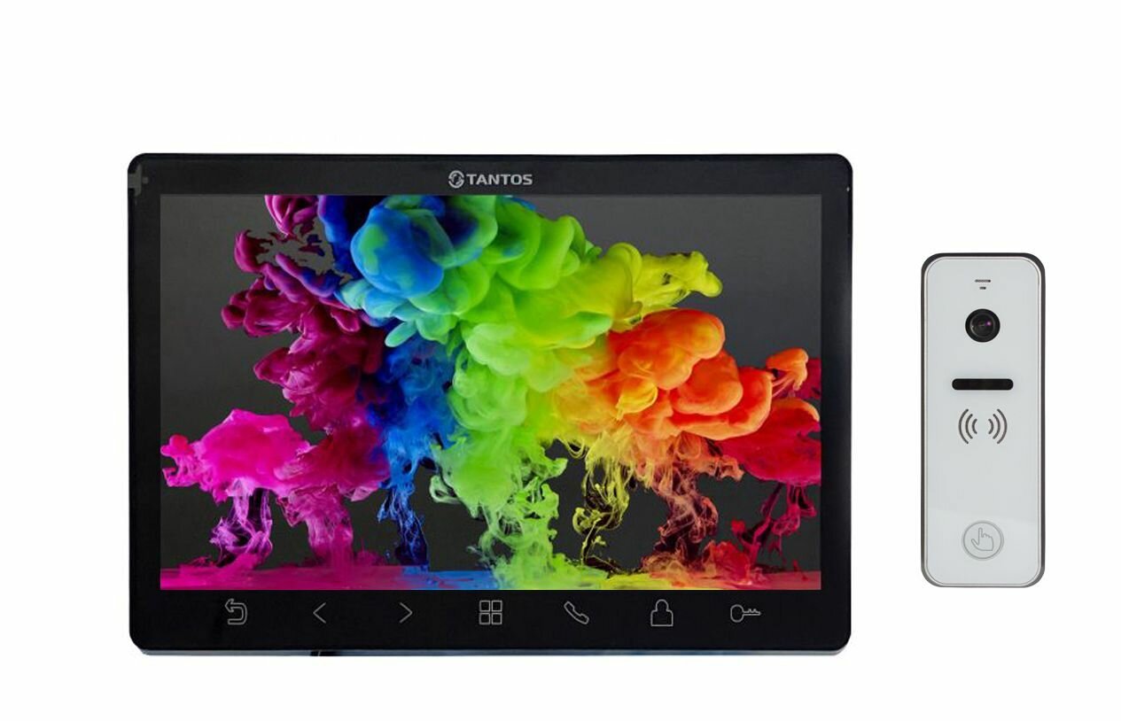 Tantos Sherlock (black) HD SE и iPanel 2 HD + (white) (комплект многофункционального домофона 10" HD)