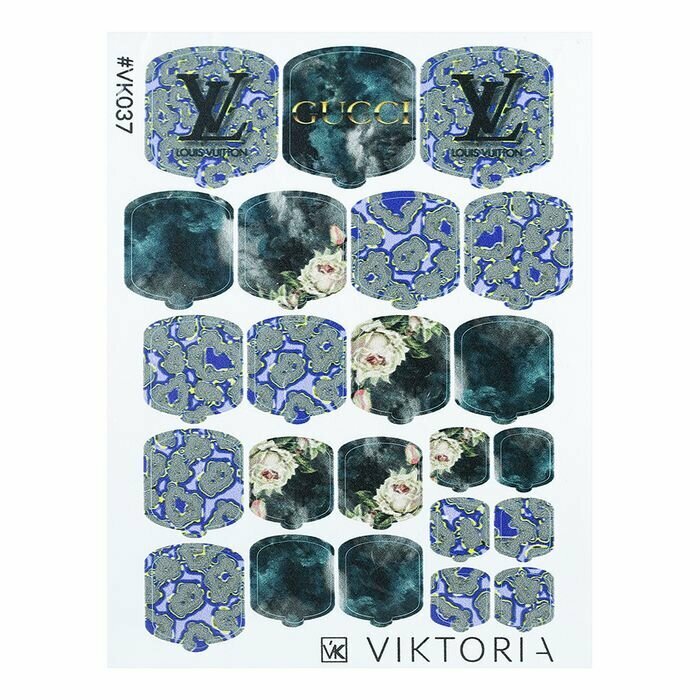 Плёнка для дизайна ногтей VIKTORIA, №037