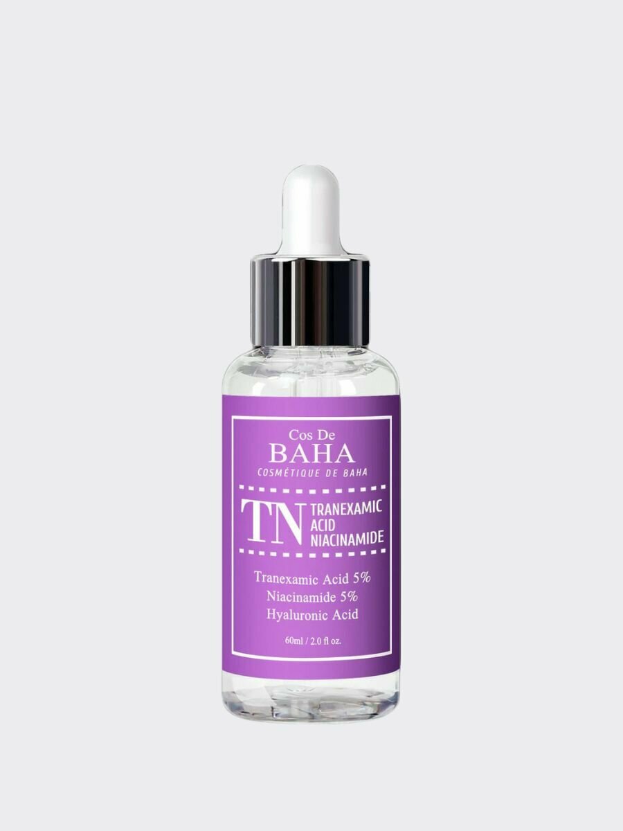COS DE BAHA, Сыворотка для лица с транексамовой кислотой и ниацинамидом Tranexamic Acid Niacinamide Serum, 60 мл