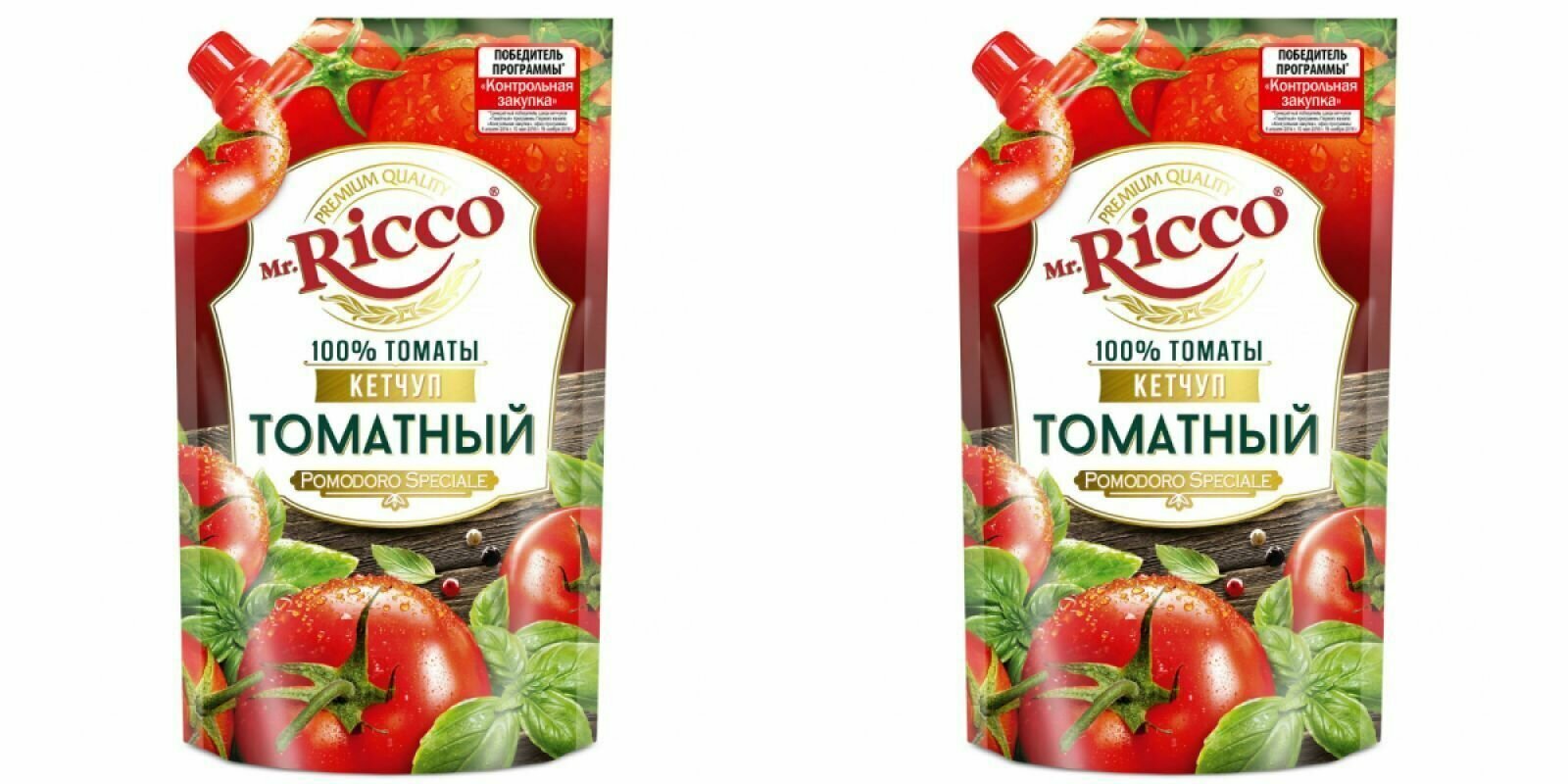 Mr.Ricco Кетчуп Томатный, 300 гр, 2 шт