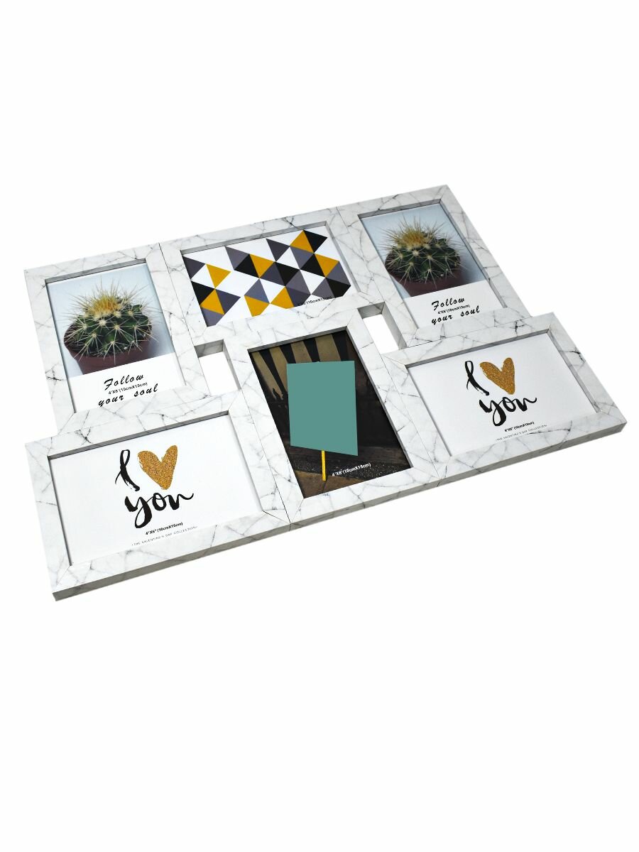 Фоторамка - коллаж "Семейная" на 6 фото