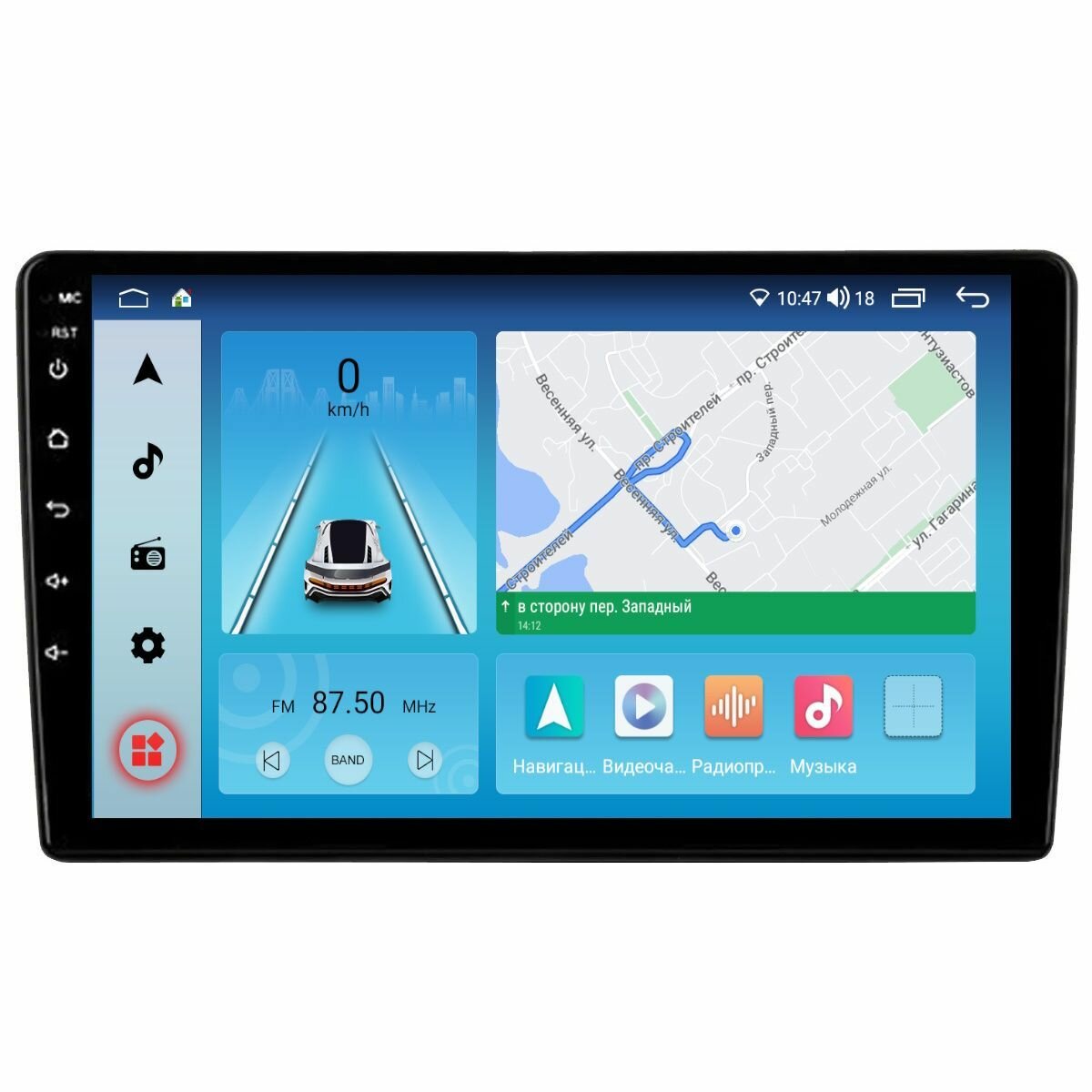 Магнитола Epic T18 подходит для Lada Granta 1 2011-2018 с Android 14 - Процессор 8 ядерный - Память 4+64Gb - Carplay - DSP - 4G(Sim)