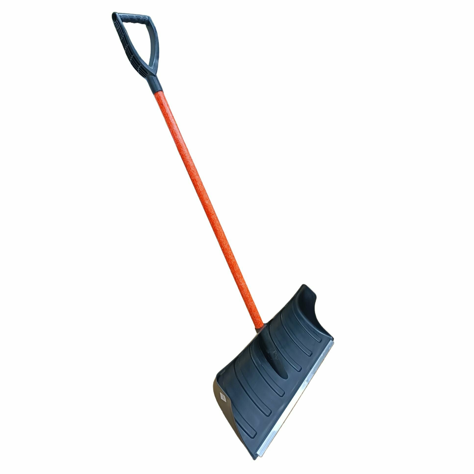 Лопата снеговая "барс" 600х300мм (алюминиевая планка, фиберглассовый черенок, ручка"Элита")