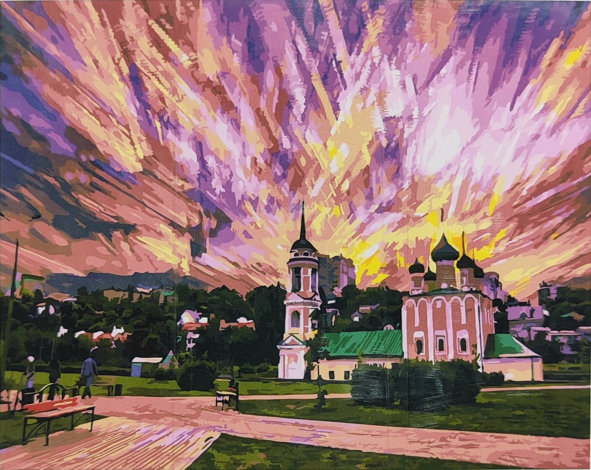 Картина Paintboy "Храм, собор, церковь", холст на подрамнике, акриловые краски