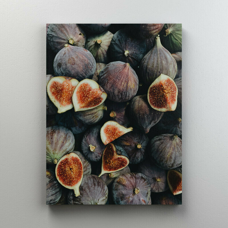 Интерьерная картина на холсте "Всё в спелом инжире" размер 45x60 см