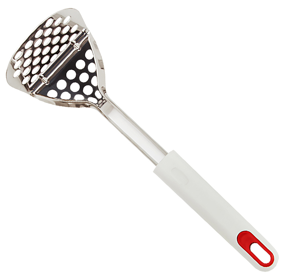 Толкушка для картофеля амет Премьера удобная рукоятка нержавеющая сталь/пластмасса 80г / аксессуары для кухни