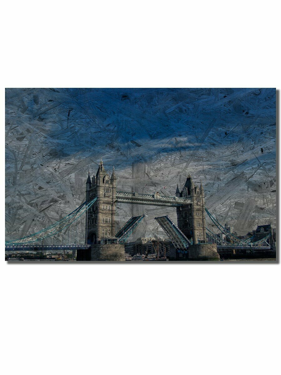 Картина интерьерная на рельефной доске, рисунок Достопримечательности - 4618 Г