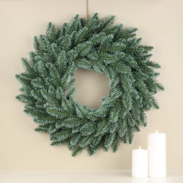 Венок Рождественский 60 см, литая 100%, TreeDeLuxe, 70005