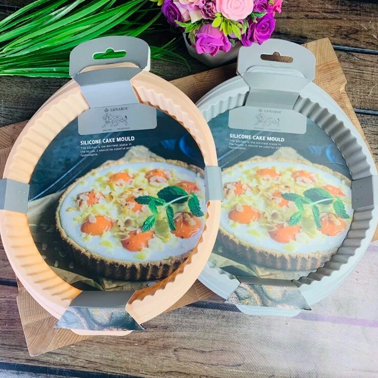 Силиконовая круглая 28х3,5 см форма для выпечки 160-220, 1 вид из 2-х 118-160-220