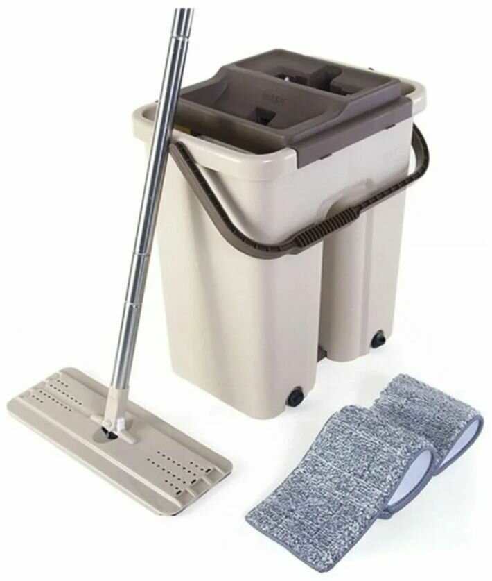 Многофункциональная швабра с ведром на 12 л