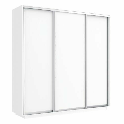 Шкаф-купе Экспресс 2,1 ДСП/ДСП/ДСП Белый снег глубина 45 см