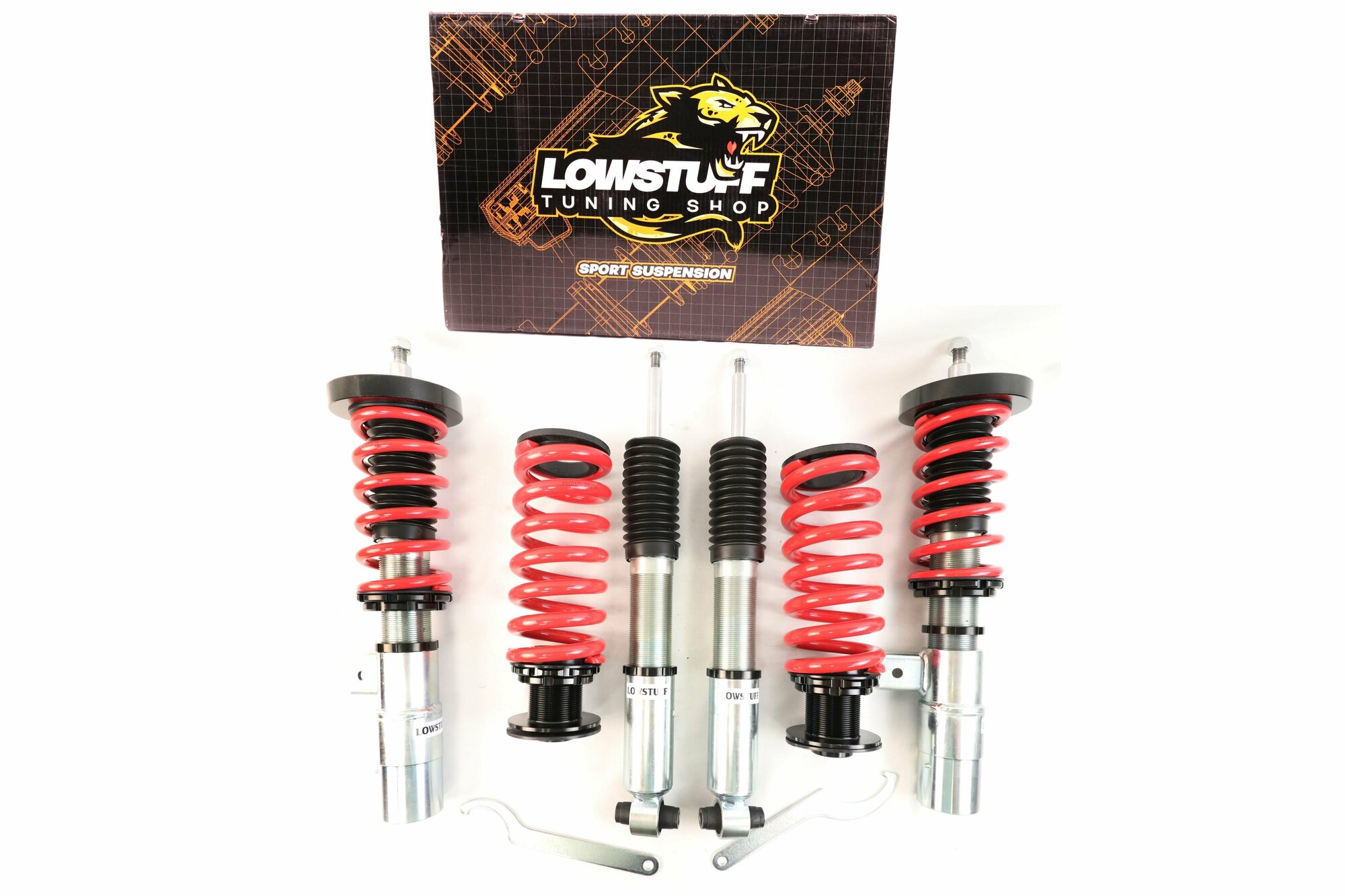 Винтовая подвеска BMW F20 F21 F30 F31 F32 F34 F36 койловеры с регулировкой высоты и жесткости LOWSTUFF EVO-II LSCSBM122