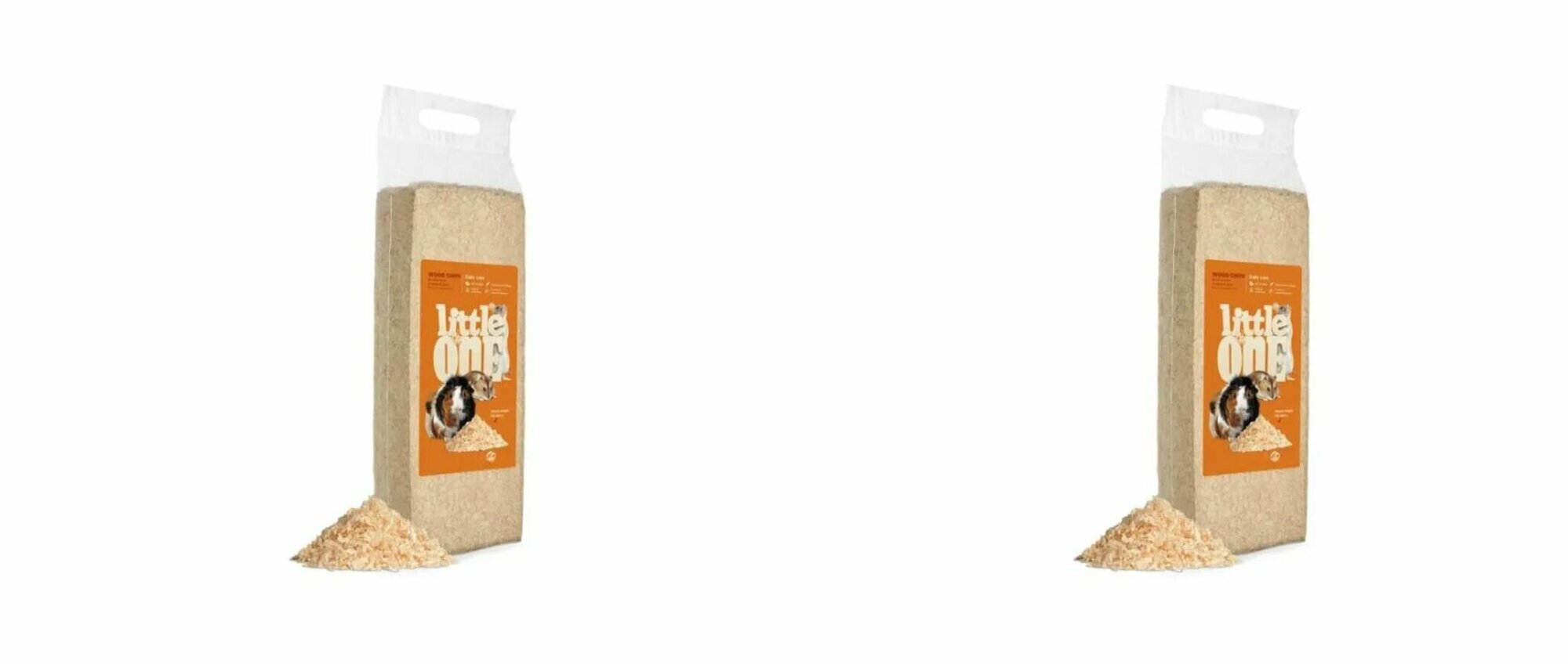 Little One гигиеническая подстилка и наполнитель для всех видов декоративных животных, 500 г, 2 шт