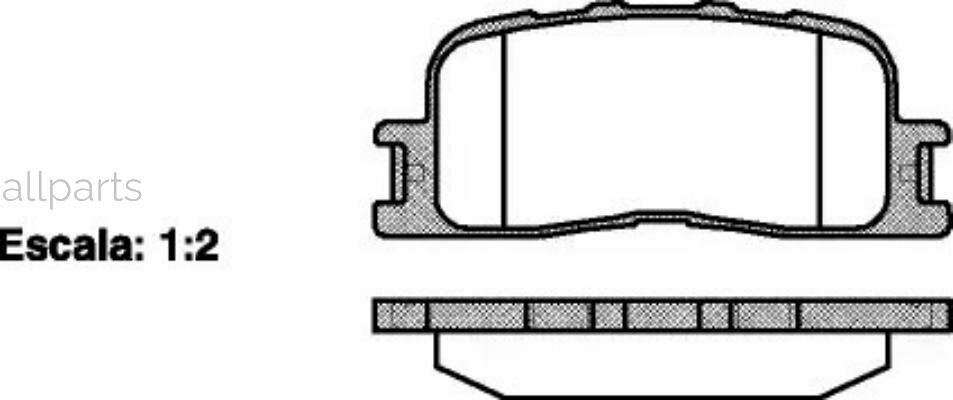 REMSA 085400 854 00 колодки дисковые з.\ Toyota Highlander/Camry 01>