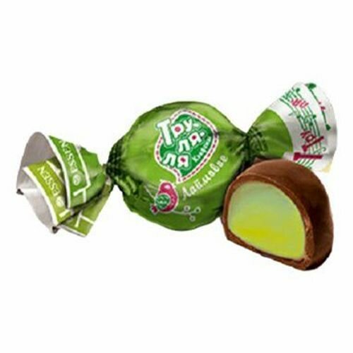 Конфеты желейные в шоколадной глазури Лаймовое Тру-ля-ля, пакет 1 кг.