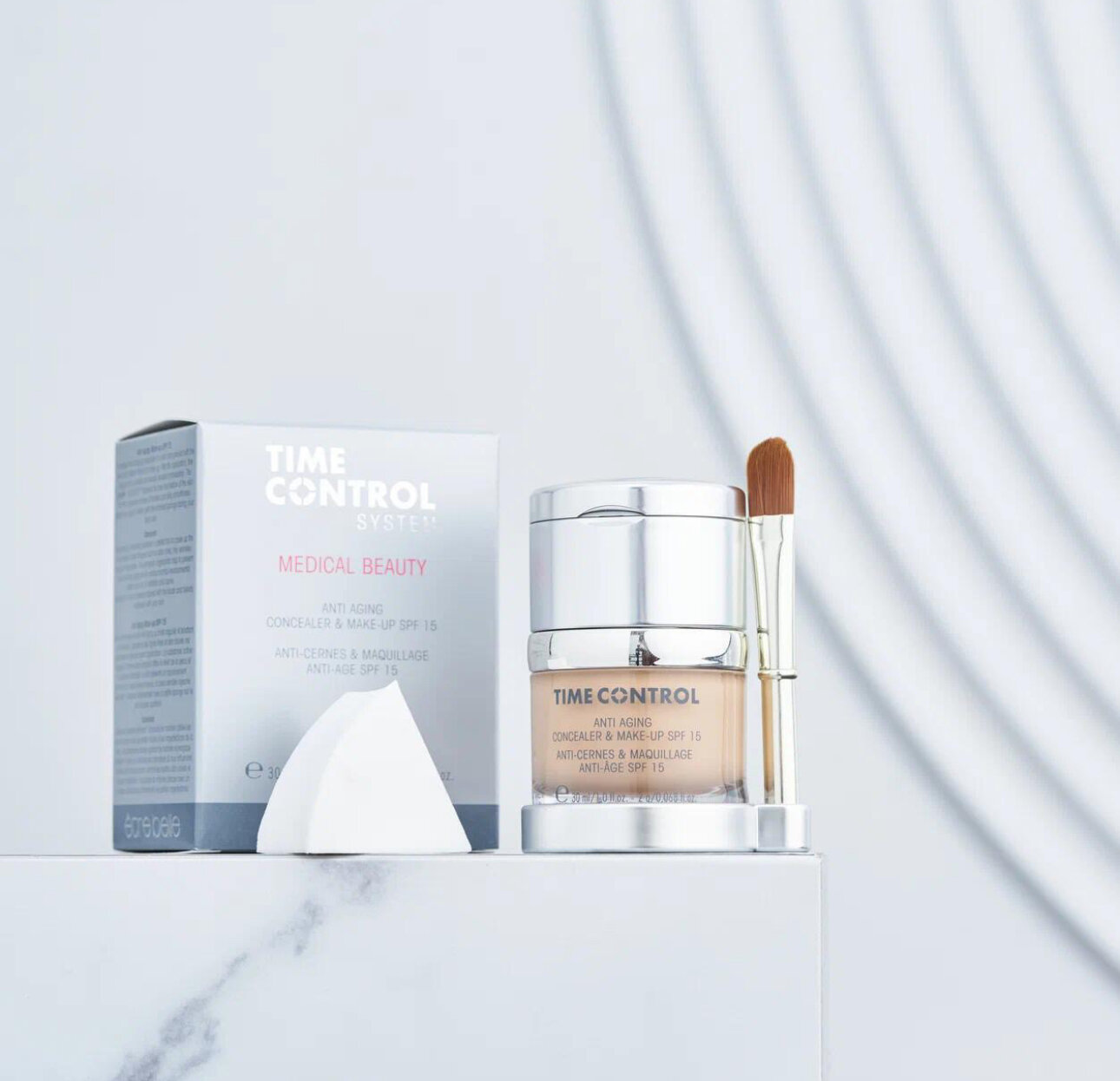 Etre Belle Time Control Anti Aging Make-up + Concealer Антивозрастной крем для лица 2 в 1 с консилером, цвет TC Ivory Beige