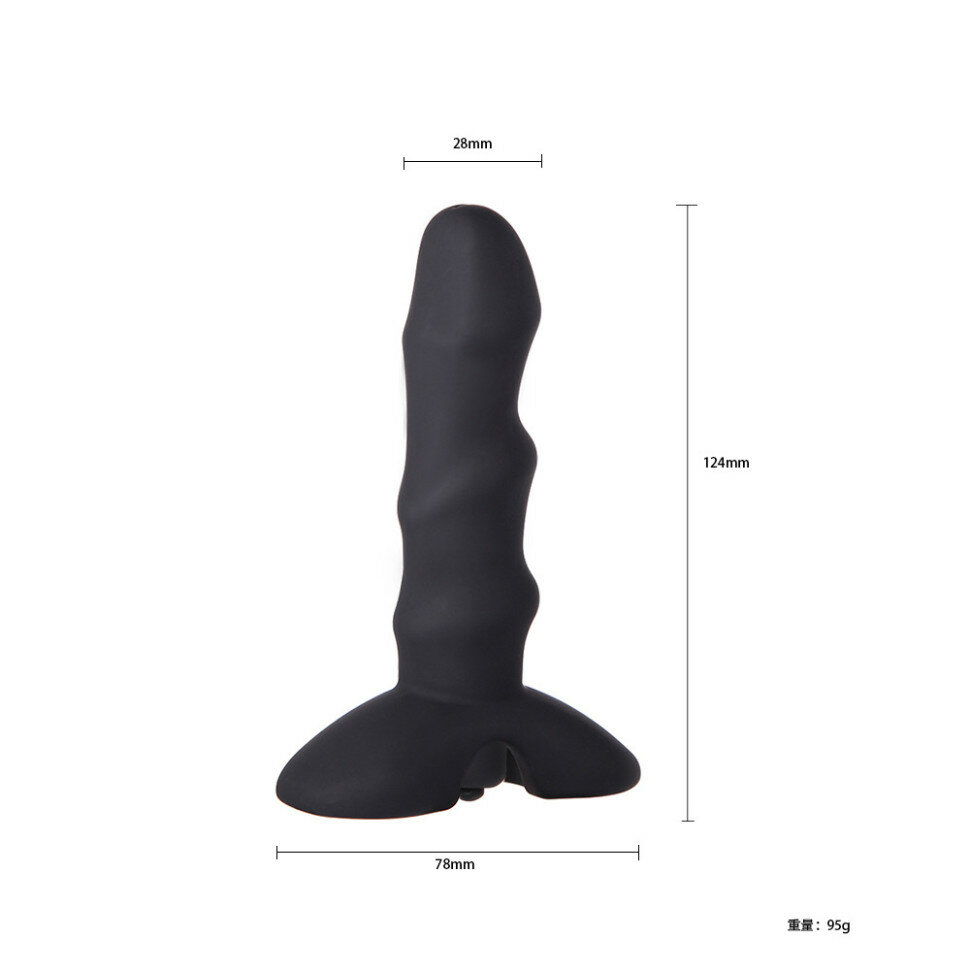 Анальный стимулятор Ever-Star (Xese) PM-09 с вибрацией Medical Silicone батарейка 28*124Анальный сти