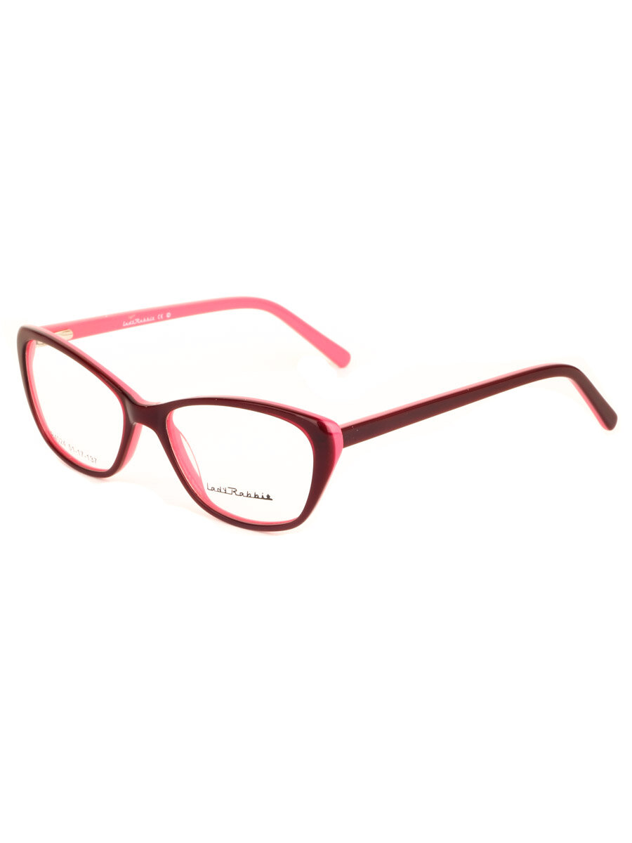 Оправа для очков LadyRabbit R4024 C3, пластиковая, кошачий глаз