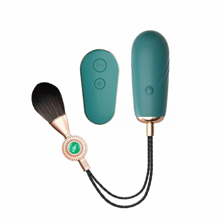 Виброяйцо с подогревом и кисточкой, пульт д/у и USB