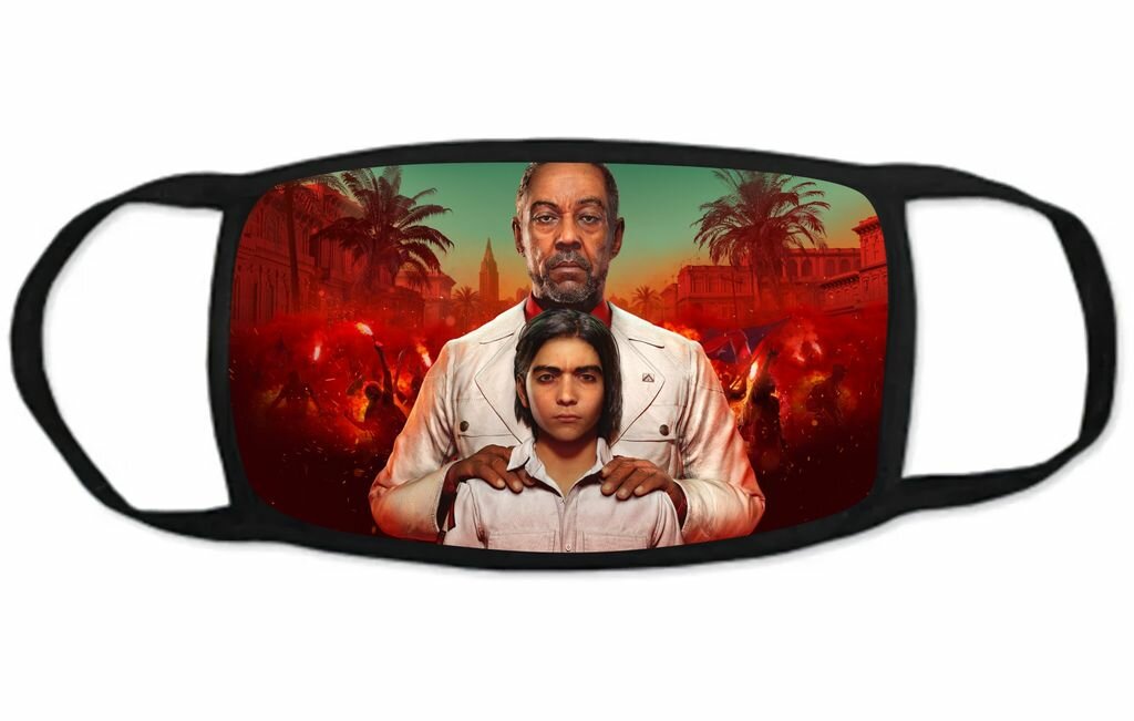 Маска защитная на лицо Far Cry, Фар Край №10, Взрослая - 20 на 12,5 см