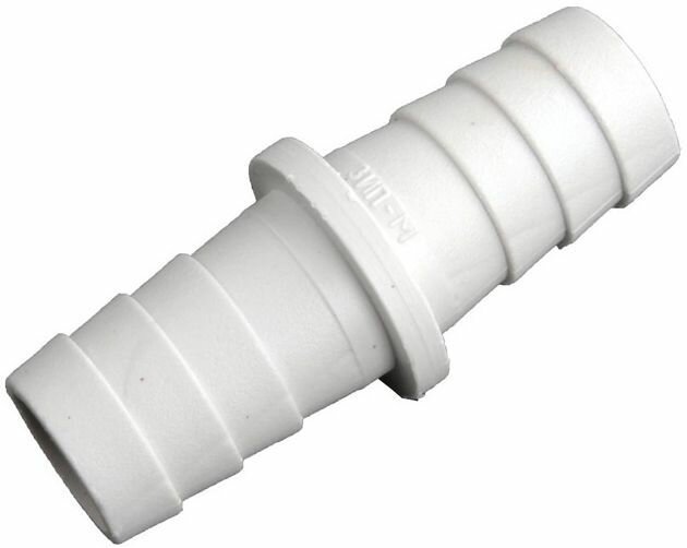 Соединитель сливных шлангов для стиральных машин d=22х22мм пластик