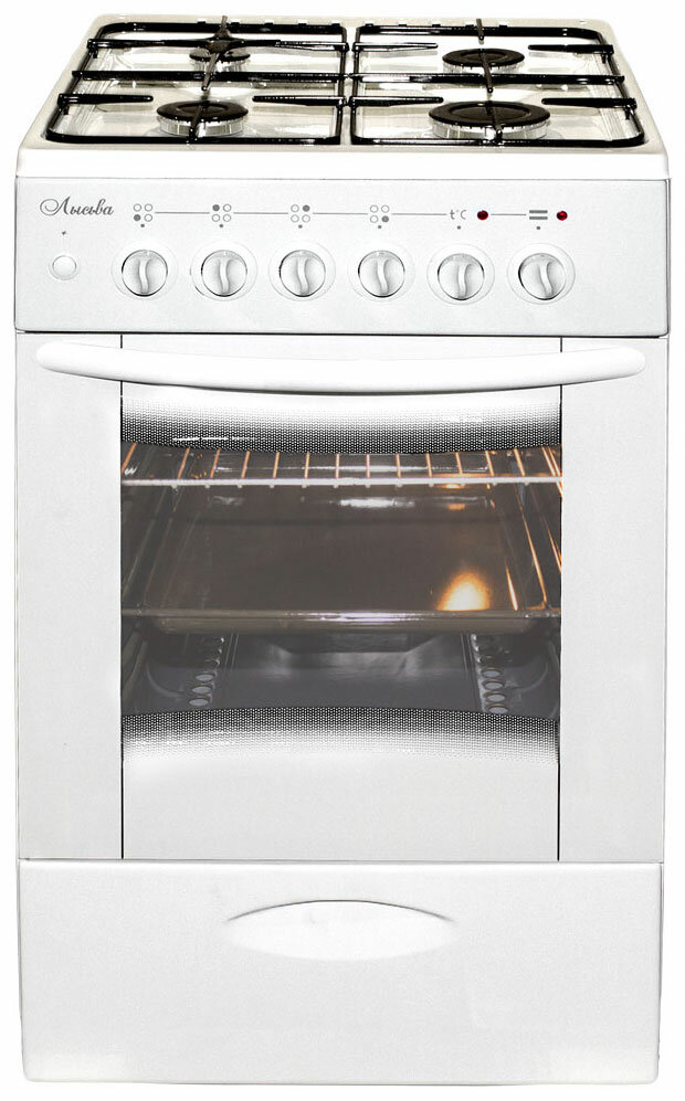 Комбинированная плита Лысьва ЭГ 404 МС-2у белая, без крышки