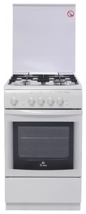 Кухонная плита De luxe 506040.04Г (КР) Ч/Р, газовая, электроподжиг, газ-контроль духовки, 60 л, 4 конфорки