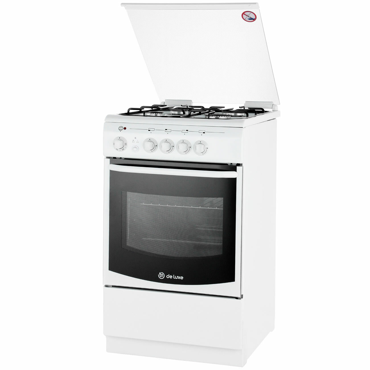 Плита DeLuxe 506040.01ГЭ (кр) белый