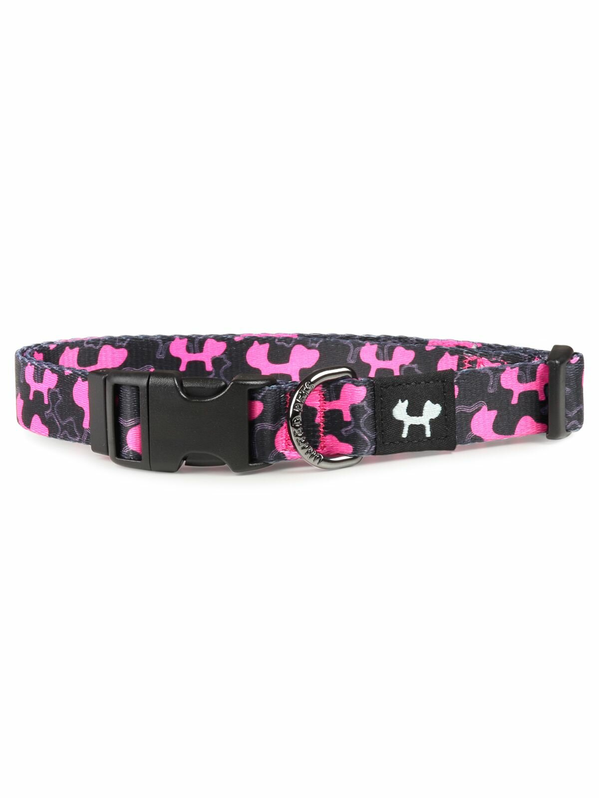 Ошейник United Pets для собак Complete me Identity S 26-40/1,6 см, черный с розовым VLT-GPCMC2211FID