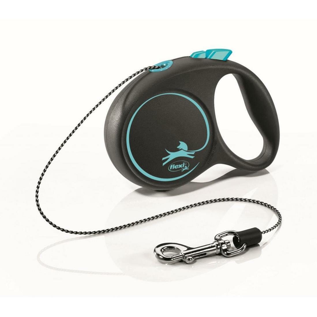 FLEXI Рулетка BLACK DESIGN XS трос 3 м до 8 кг, синий