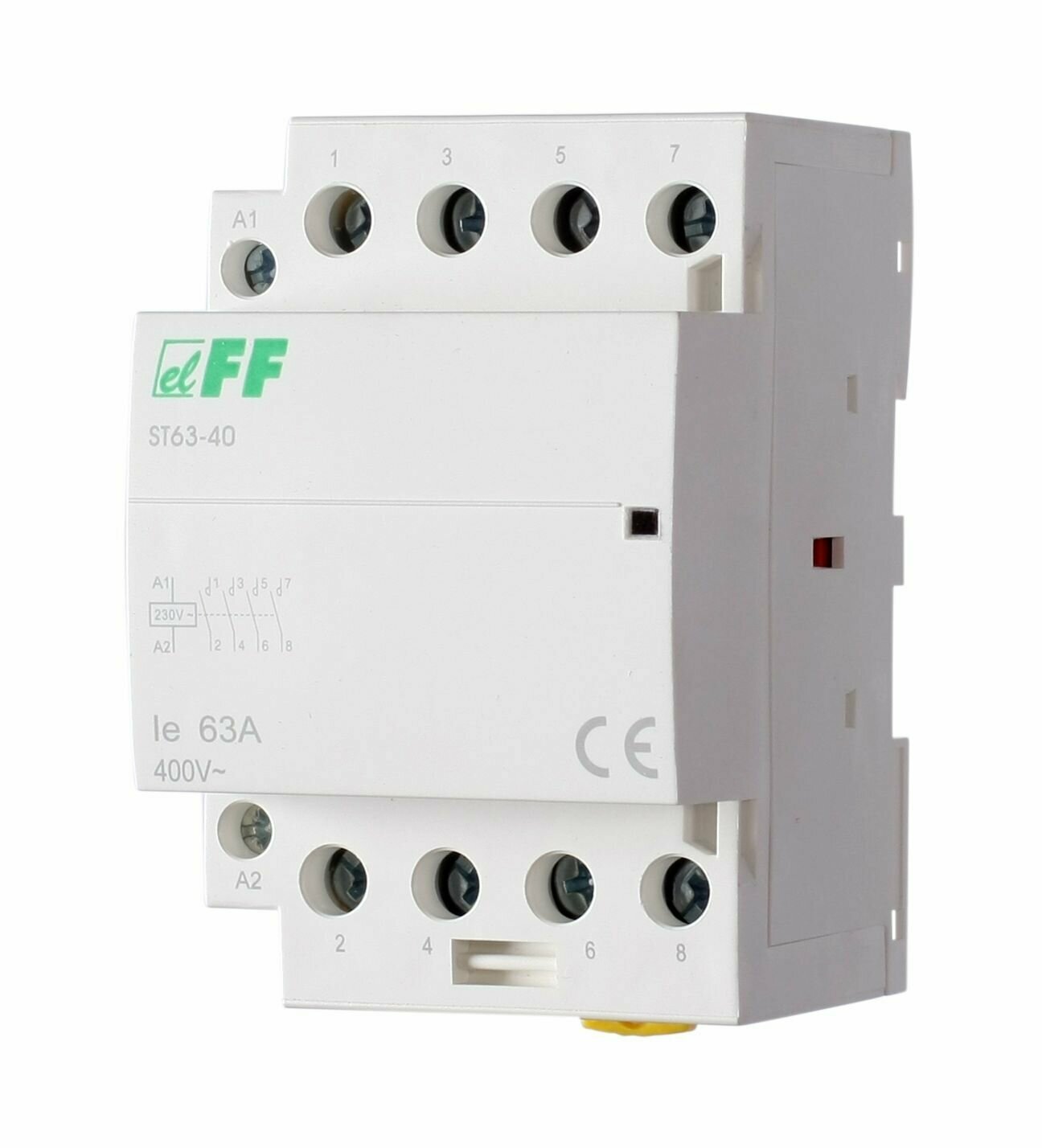 Контактор модульный F&F, ST-63-40, с индикатором включения