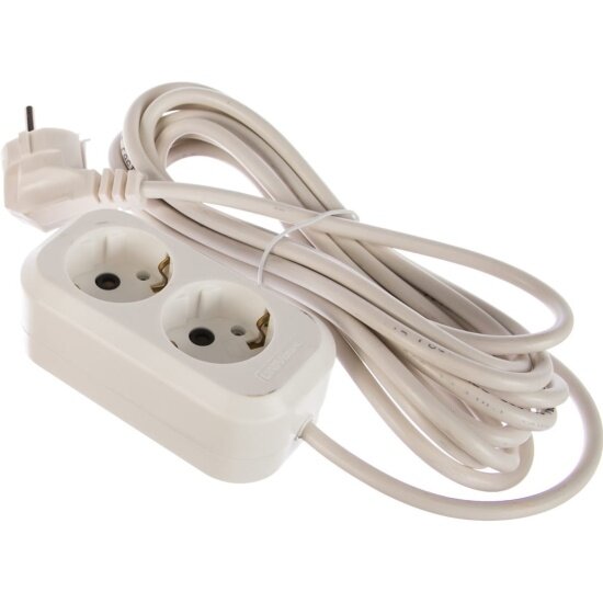 Удлинитель Universal 2х5м с заземл. 10А IP20 У10-553 ПВС 3х0.75, 553-05