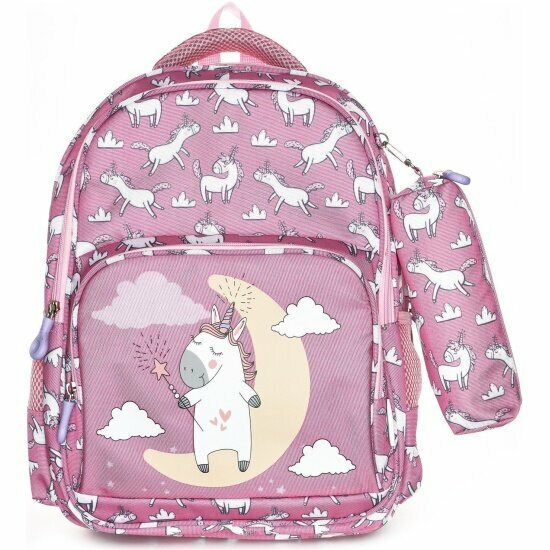 Рюкзак Schoolformat SOFT 2+ LITTLE UNICORN 17 л розовый 40,5х29х14 см мягкий каркас 2 отделения