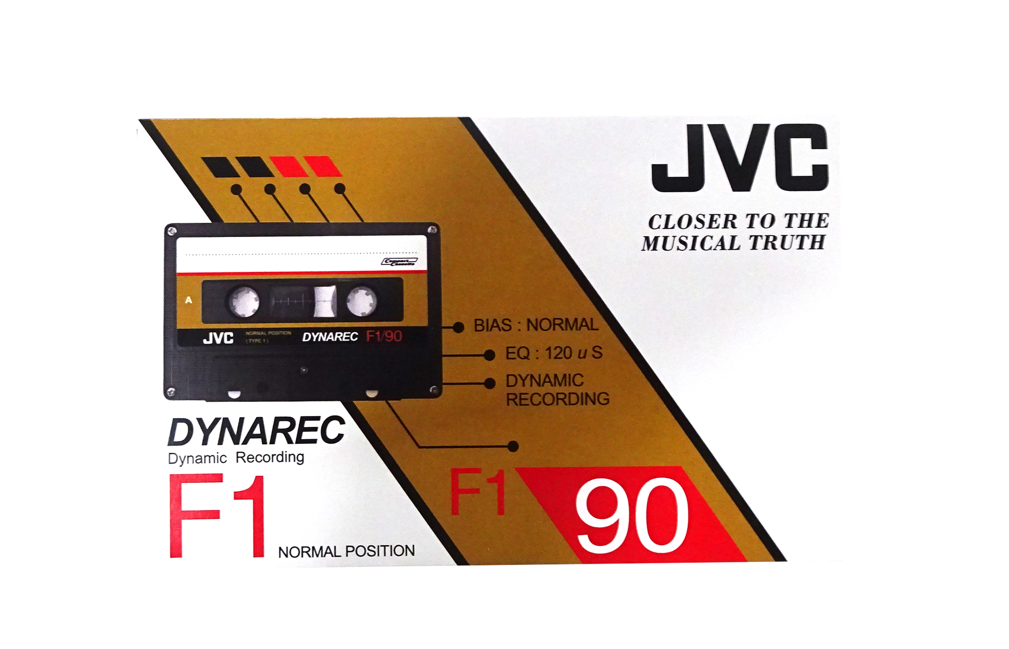 Коробка для кассет JVC Dynarec F1/90 на 10 аудиокассет