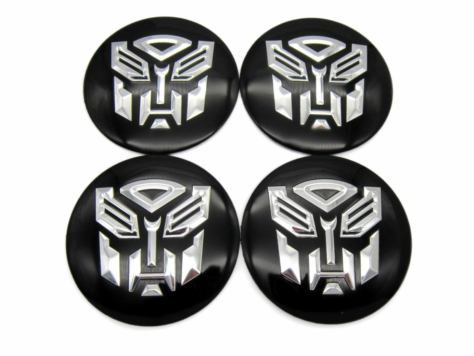 Наклейки на колесные диски и колпаки Трансформеры 54 мм алюминий сфера