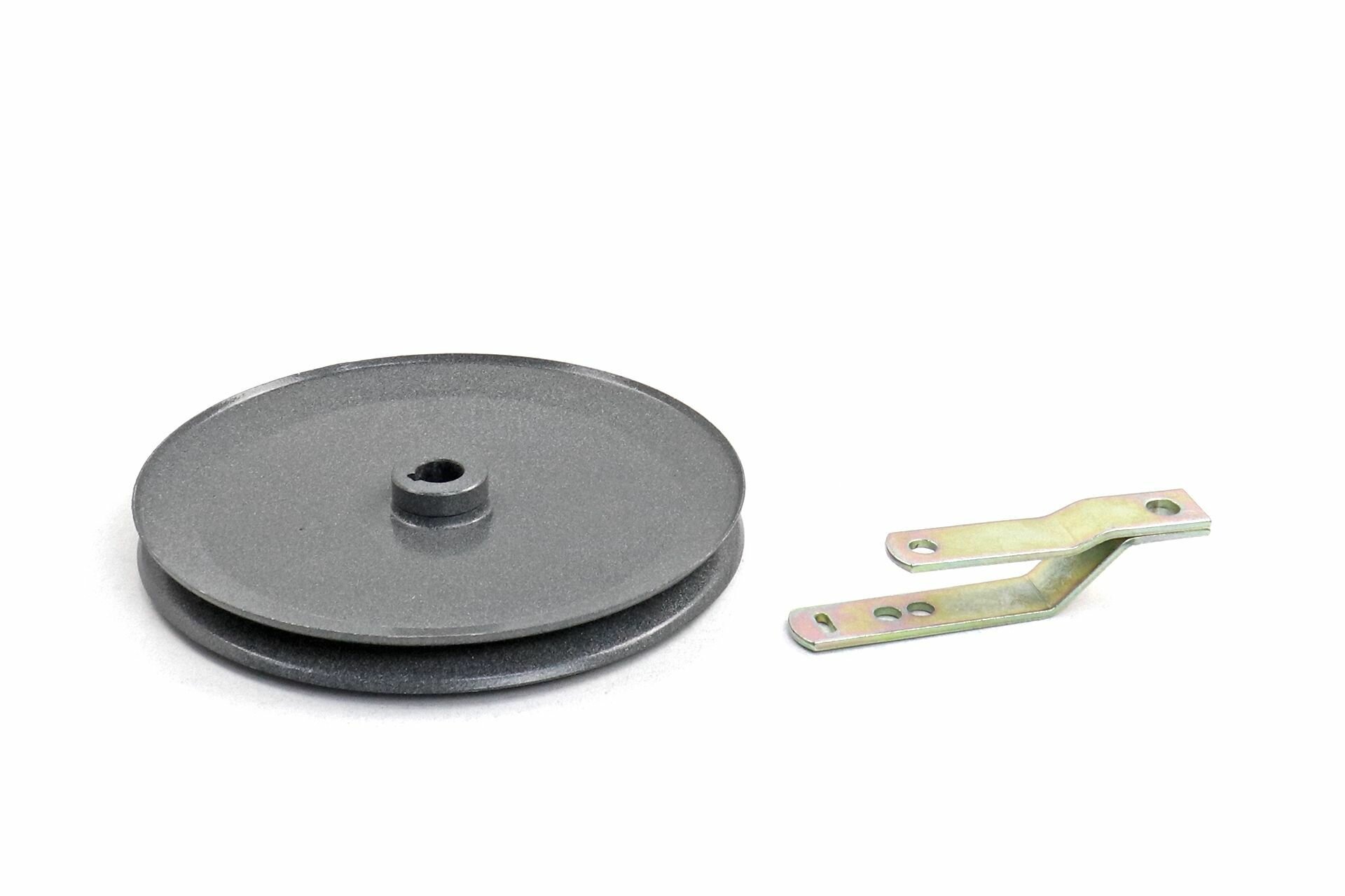 Шкив Крот редуктора увеличенного диаметра 1-ручейковый с удлиненным кронштейном