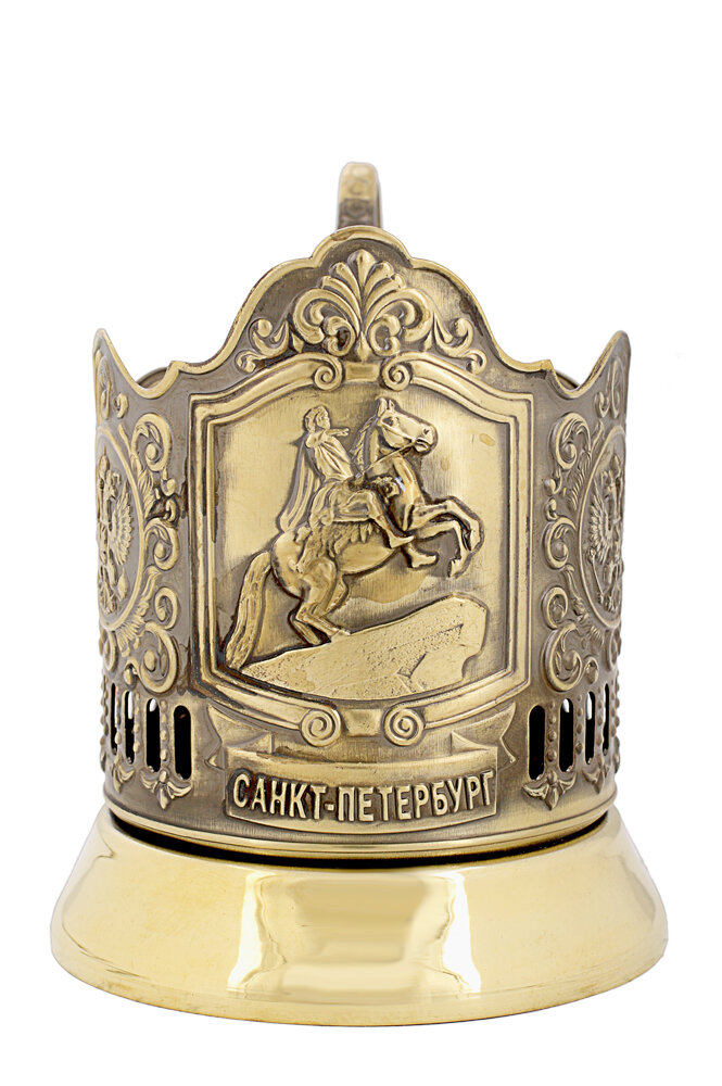 Подстаканник латунный Медный всадник (13147)