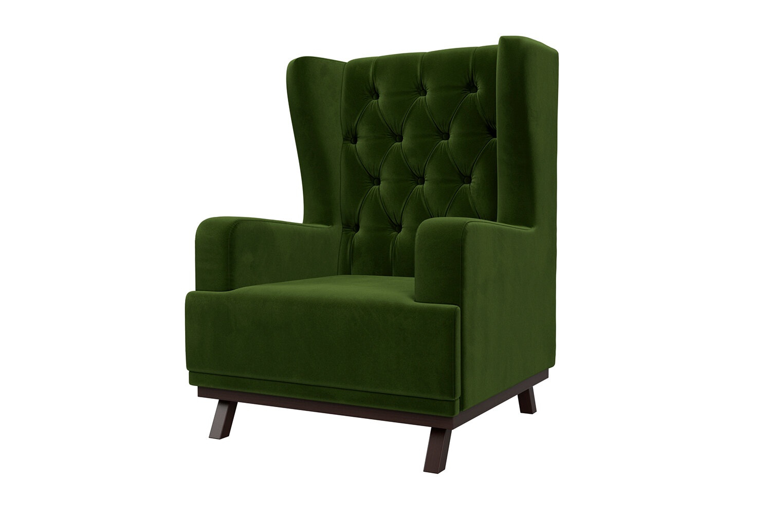 Кресло Hoff Тор, 75х101х69 см, мягкое, обивка микровельвет, цвет зеленый