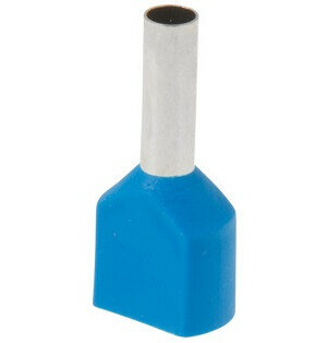 Кабельный наконечник двойной юпитер НШвИ(2) 2,5-10 TE2510 20 штук (JPZ1-7210-03-20)