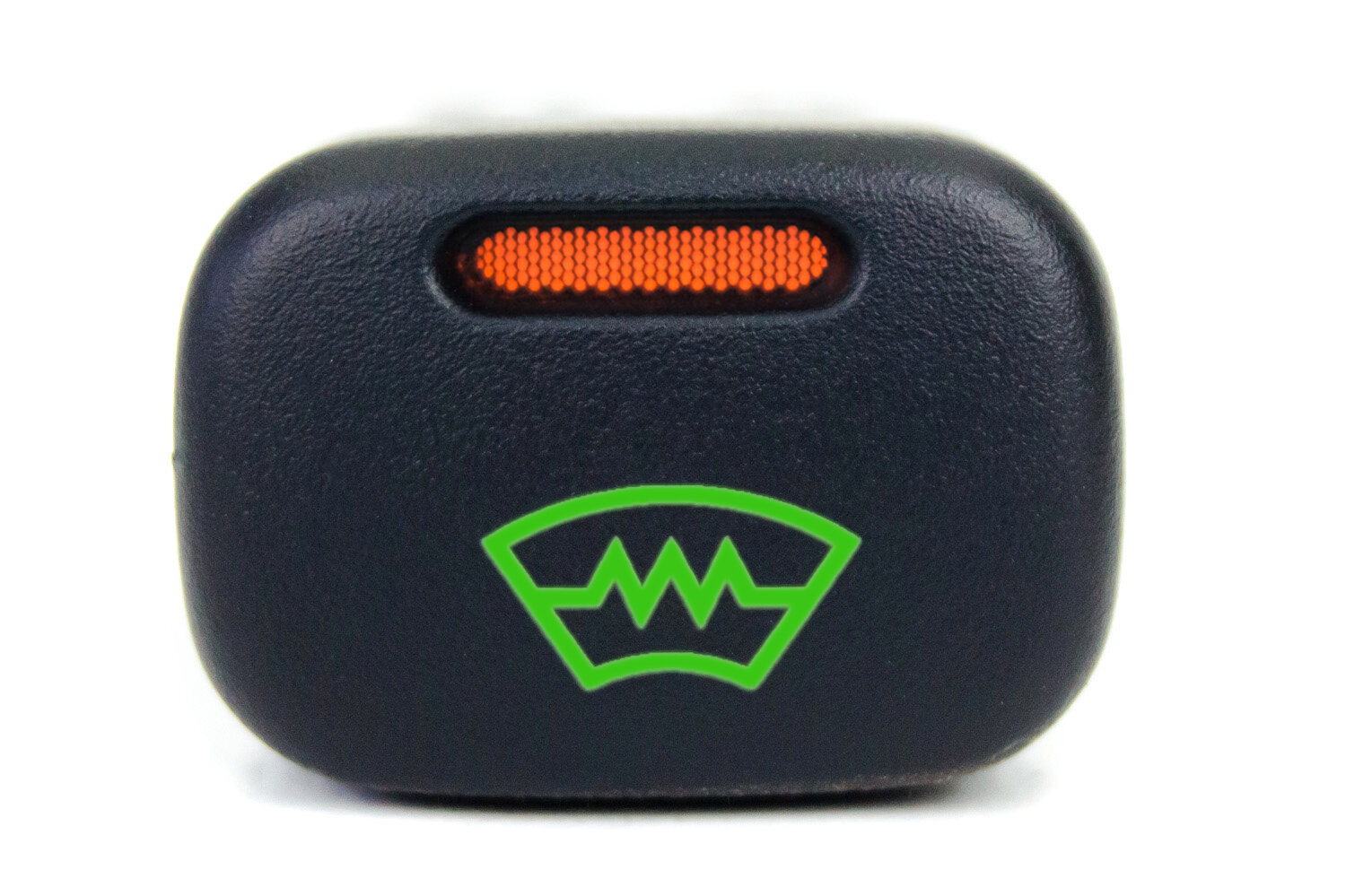 Кнопка обогрева лобового стекла, зеленая подсветка, оранжевая индикация на ВАЗ 2113-2115, Шевроле Нива, Лада Нива Тревел