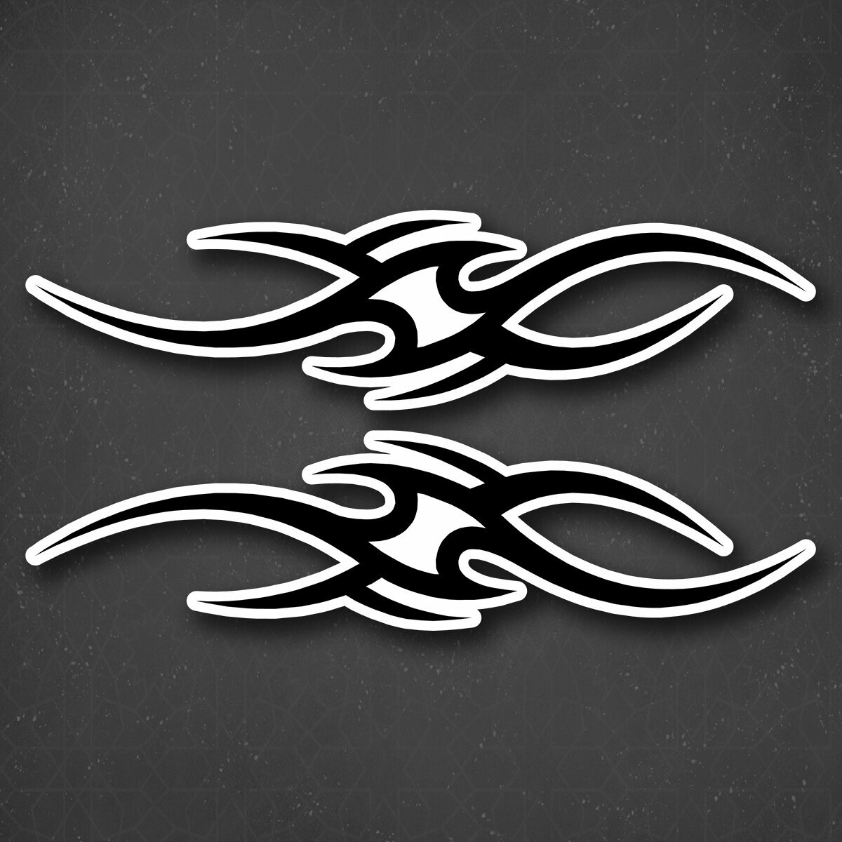 Наклейка на авто "Орнамент - тату" 24x6 см