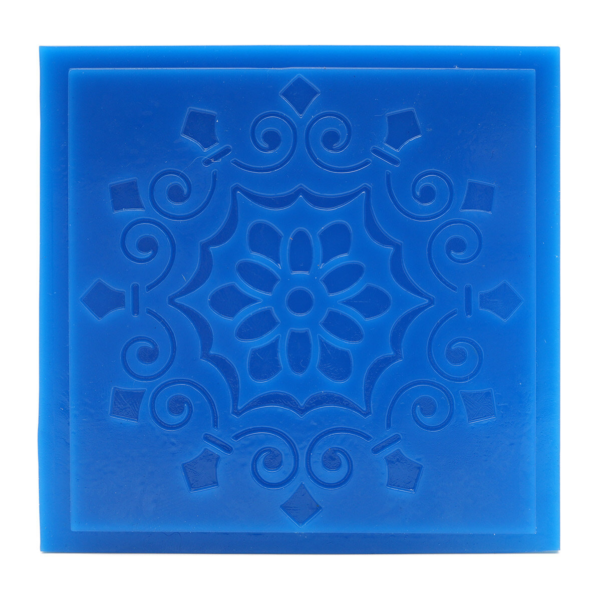 Текстурный коврик (лист) для лепки и творчества 'Орнамент вдохновение', 9*9*0,3 см, HappyClay