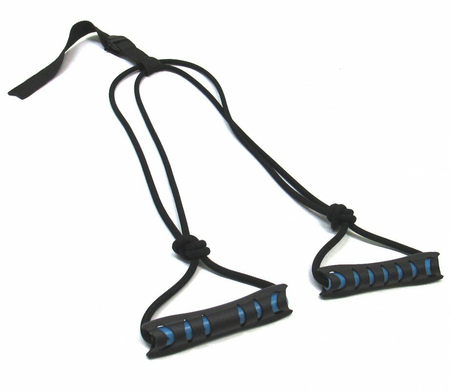 Эспандер лыжника, боксёра, пловца, двойная резина с жёсткими, прорезиненными ручками