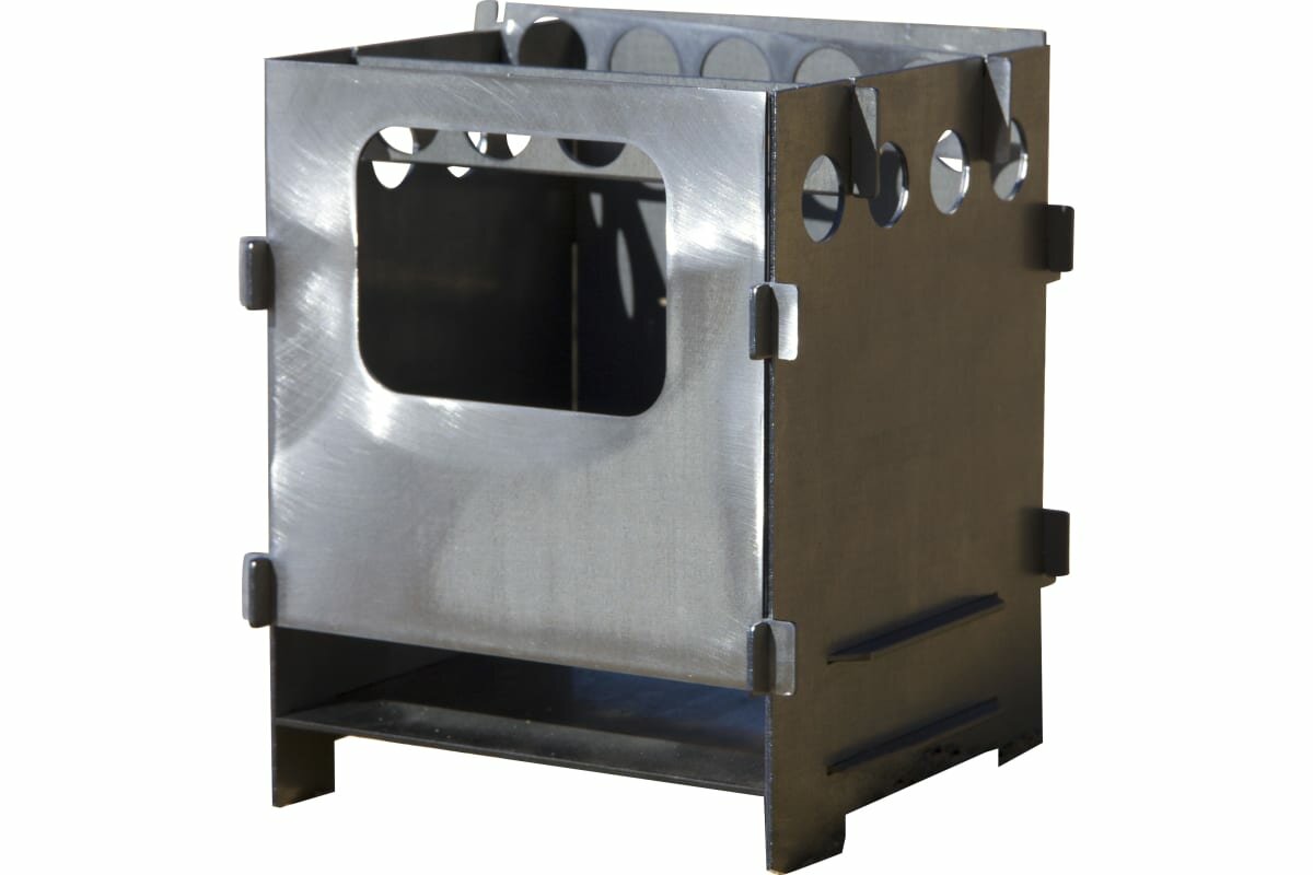 BELON familia Щепочница походная с чехлом, сталь 1,5 мм, прочная конструкция, ЩЕП-002