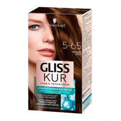 Набор из 3 штук Краска для волос GLISS KUR Уход & Увлажнение 5-65 Лесной орех