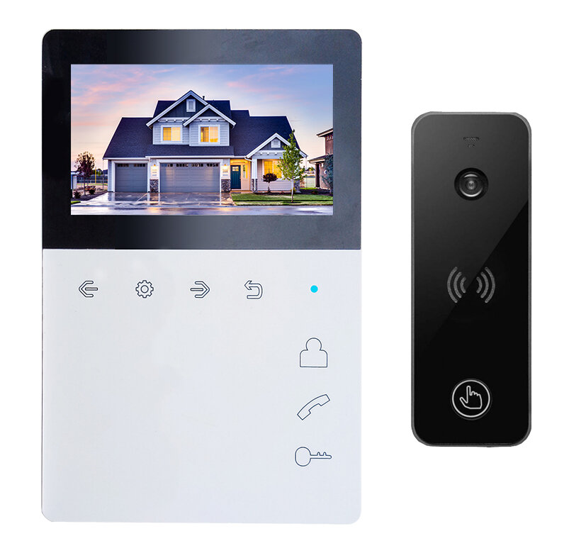 Tantos Elly и iPanel 2 + (черная) (комплект домофона 4,3" )